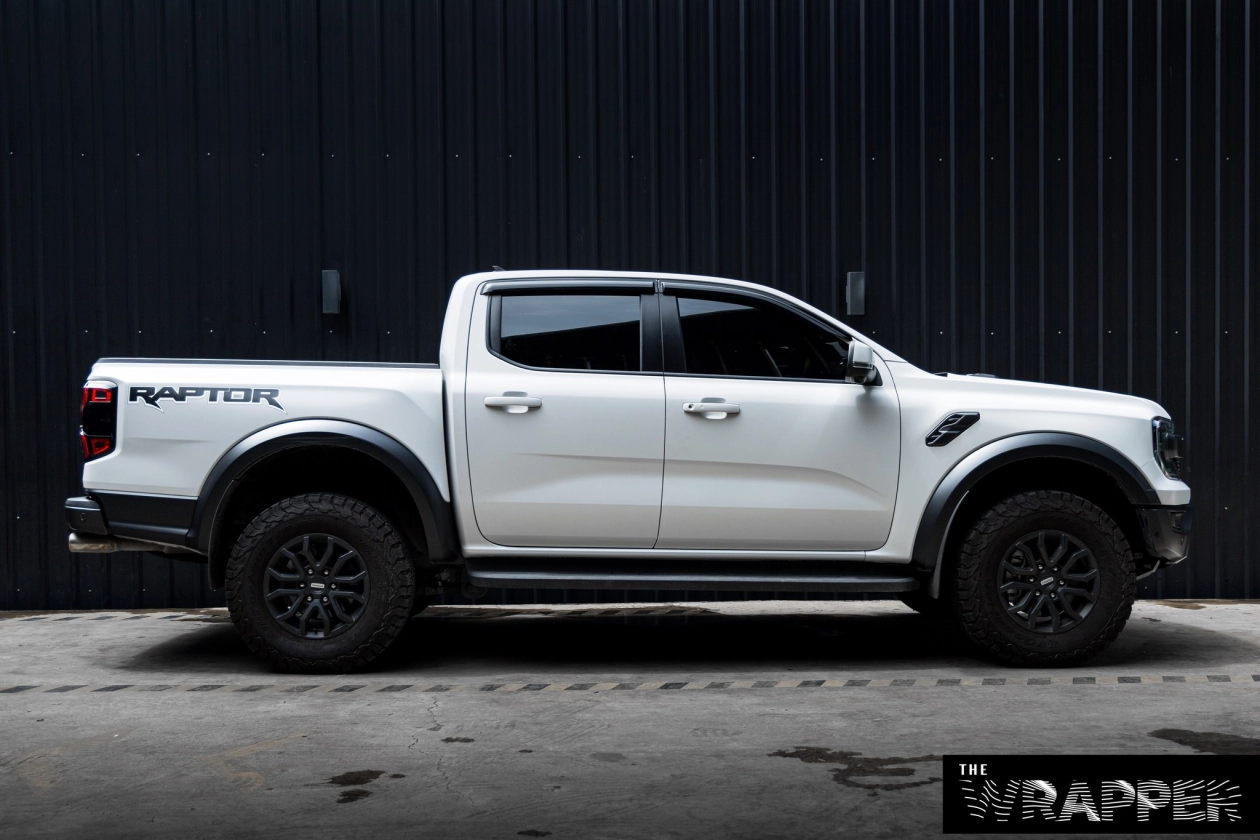 Ford Ranger Raptor Wrapping : Matt Light Grey | Autobahn Thailand