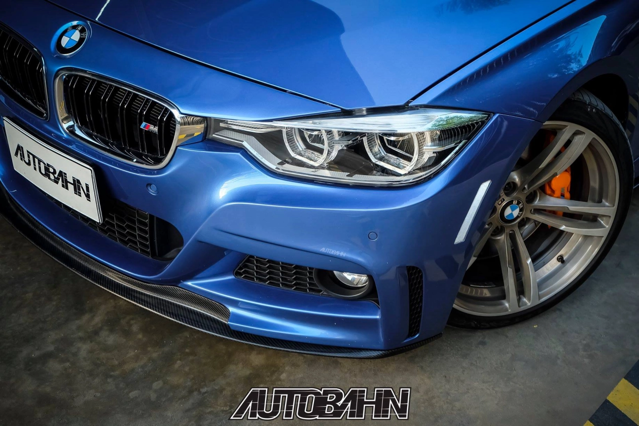 “CARBON AND SILVER” BMW 3 SERIES F30 ESTORIL BLUE | Autobahn Thailand